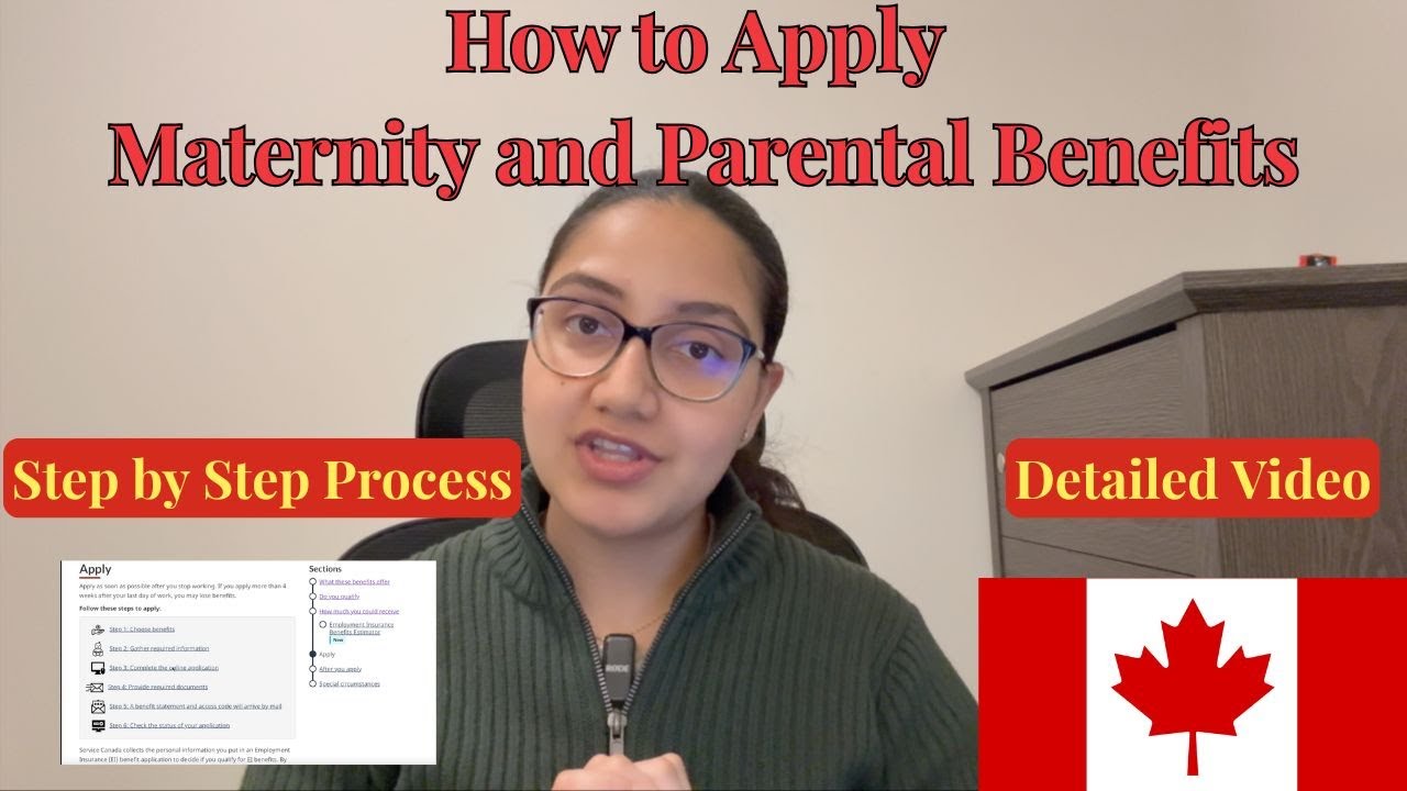 How to Apply for Maternity & Parental Benefits in Canada 🇨🇦 | Step-by-Step Guide (EI Benefits)