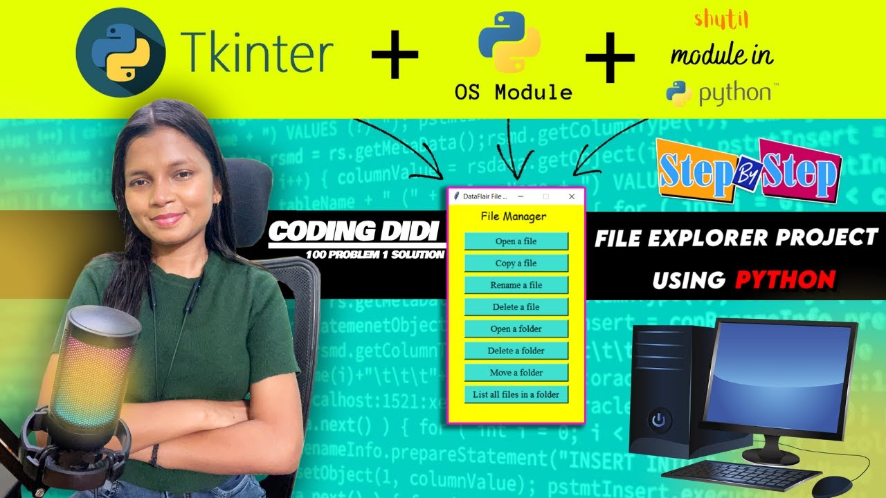Step-by-Step Guide: Python GUI File Manager Using Tkinter and Shutil | codingdidi