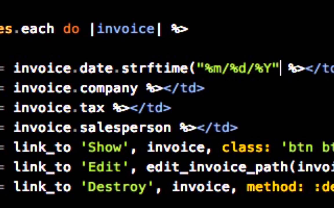 How to use the strftime format method in Rails