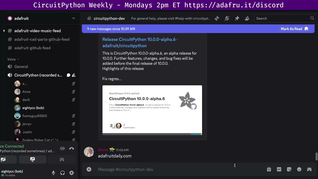 CircuitPython Weekly Meeting for May 19, 2025 @circuitpython #circuitpython #adafruit