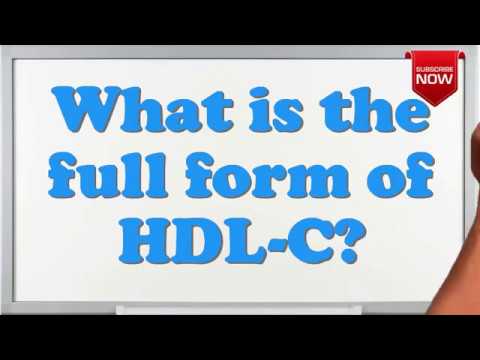 What is the full form of HDL-C?