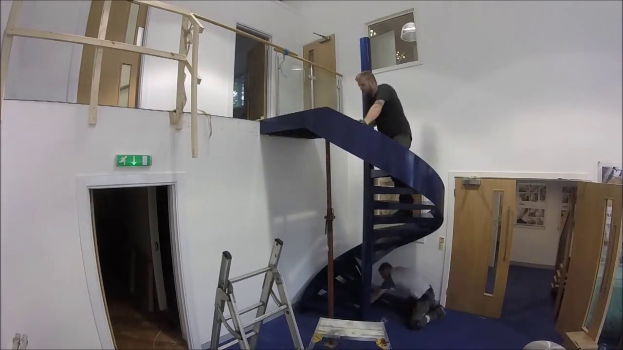 Installing Our New Spiral Staircase