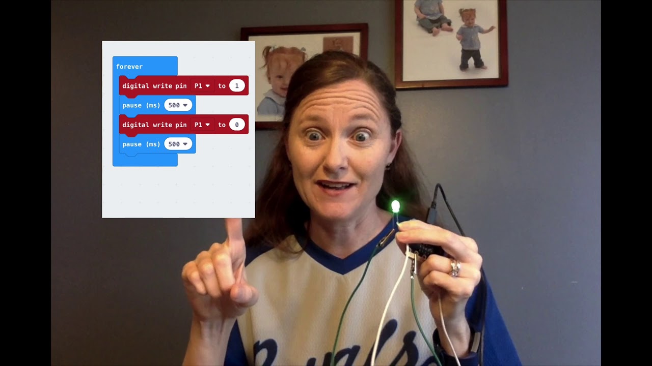 Flashing LED on a Micro:bit