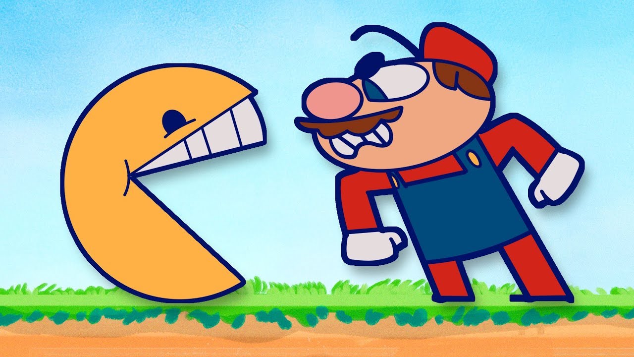 Pac-Man vs Super Mario - LokmanVideo