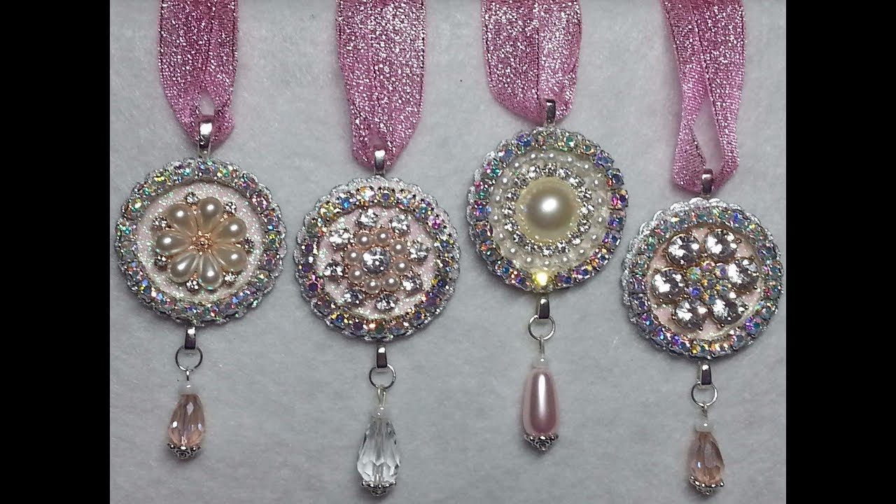 DIY~Create Gorgeous & Easy Shabby Chic Rhinestone Christmas Ornaments!