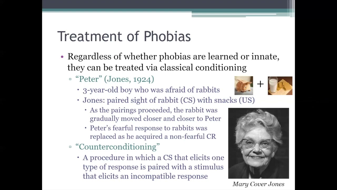PSYC 370 Video Lecture - Classical Conditioning & The Treatment of Phobias