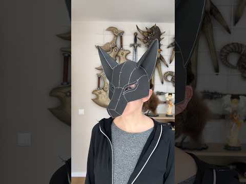 DIY Kitsune Fox Mask Patterns! 🦊❤️😁 #cosplay #diycrafts