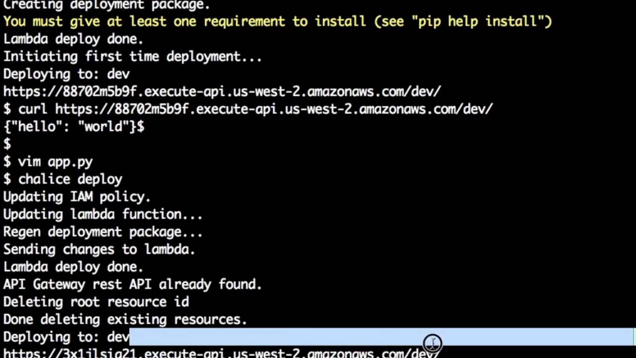 Using Python Serverless Microframework for Amazon Web Services