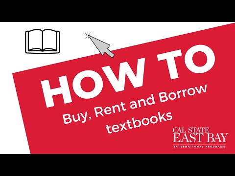 How to Buy, Rent, Borrow textbooks