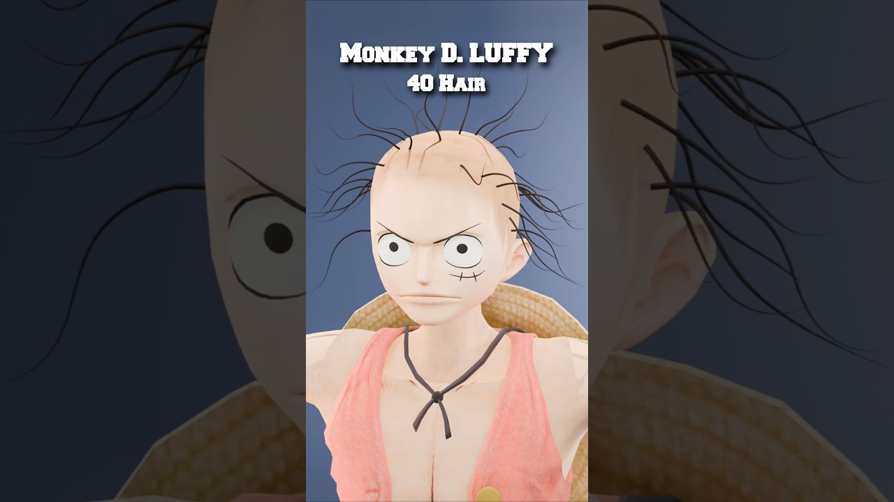 Monkey D. Luffy With Hair #blender #luffy #onepiece #hair