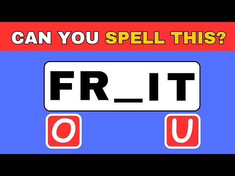 Can You Guess The WORD Without Vowels? 🤔🧠✅ | Spelling Quiz | QuizChampionZone