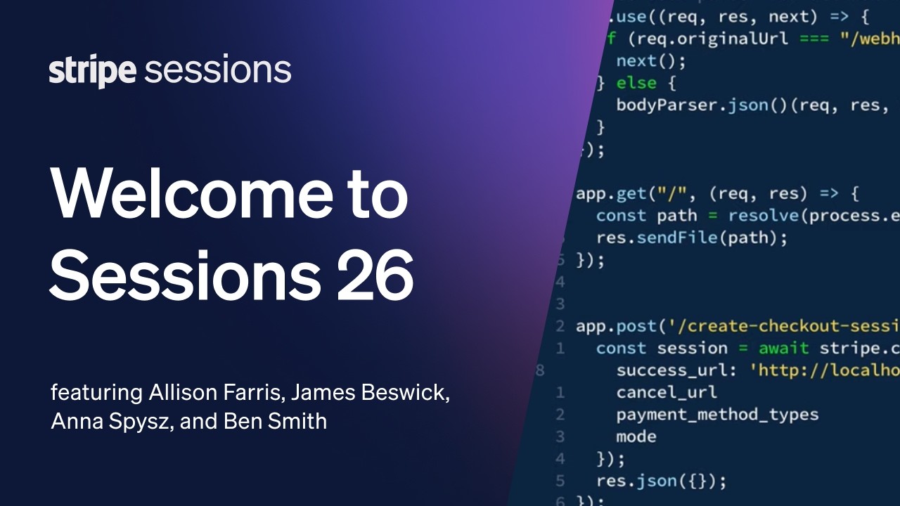 Welcome to Stripe Sessions 2026