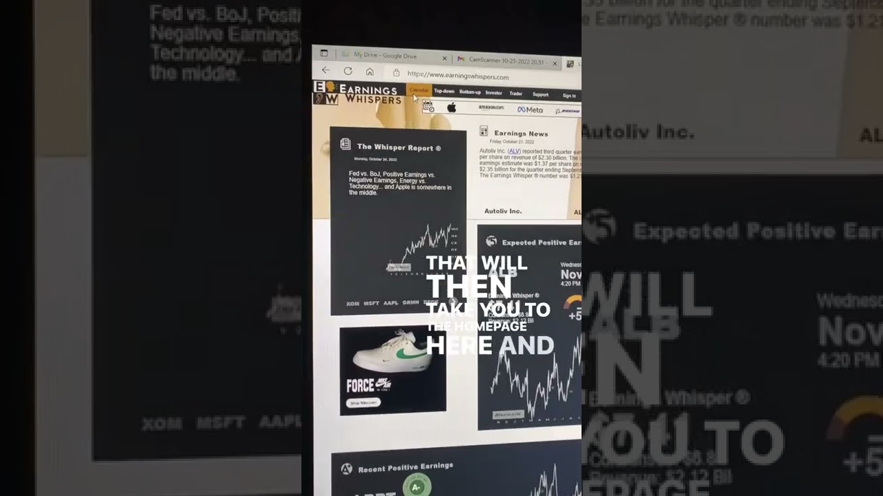 Easiest Way To Find When A Company Reports EARNINGS