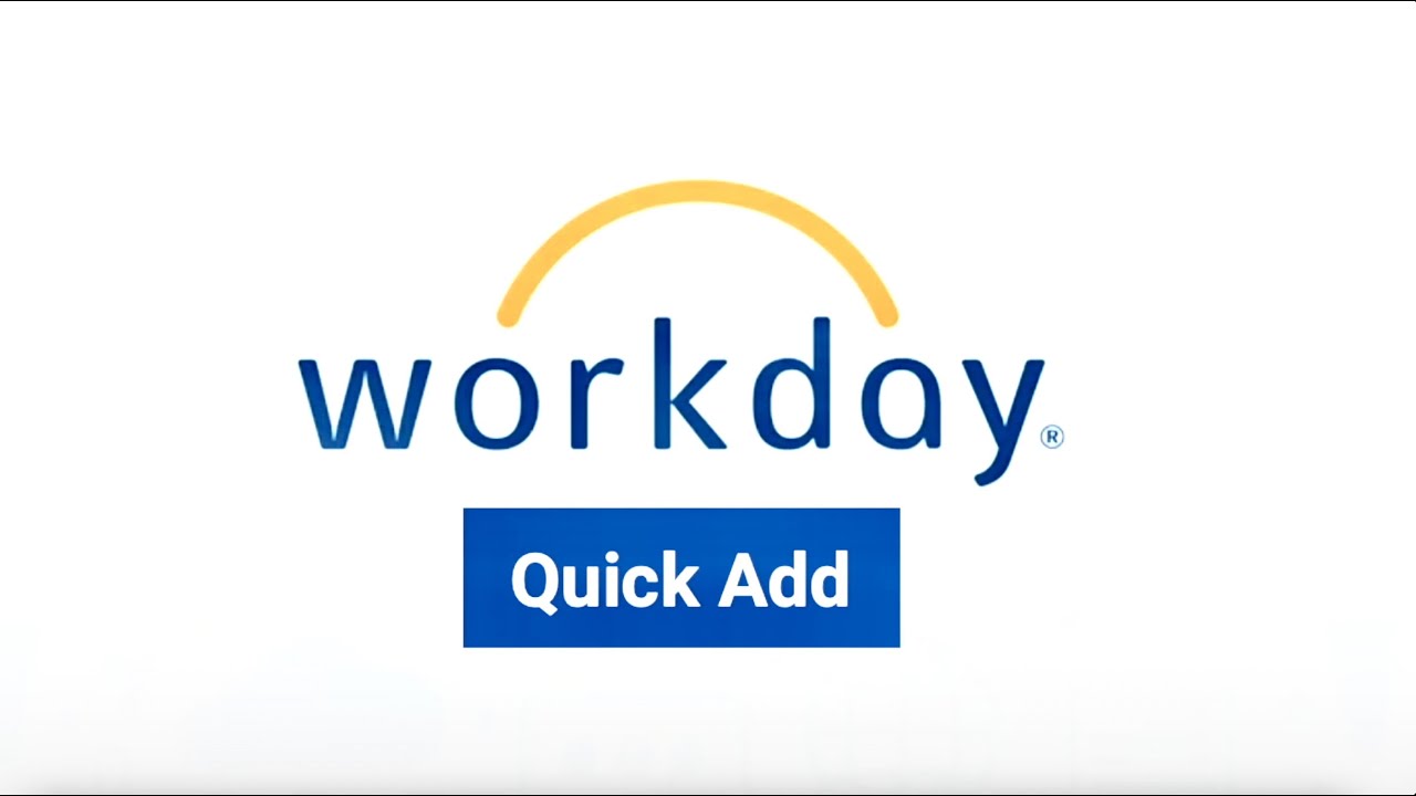 Workday: use Quick Add to enter work hours on multiple days
