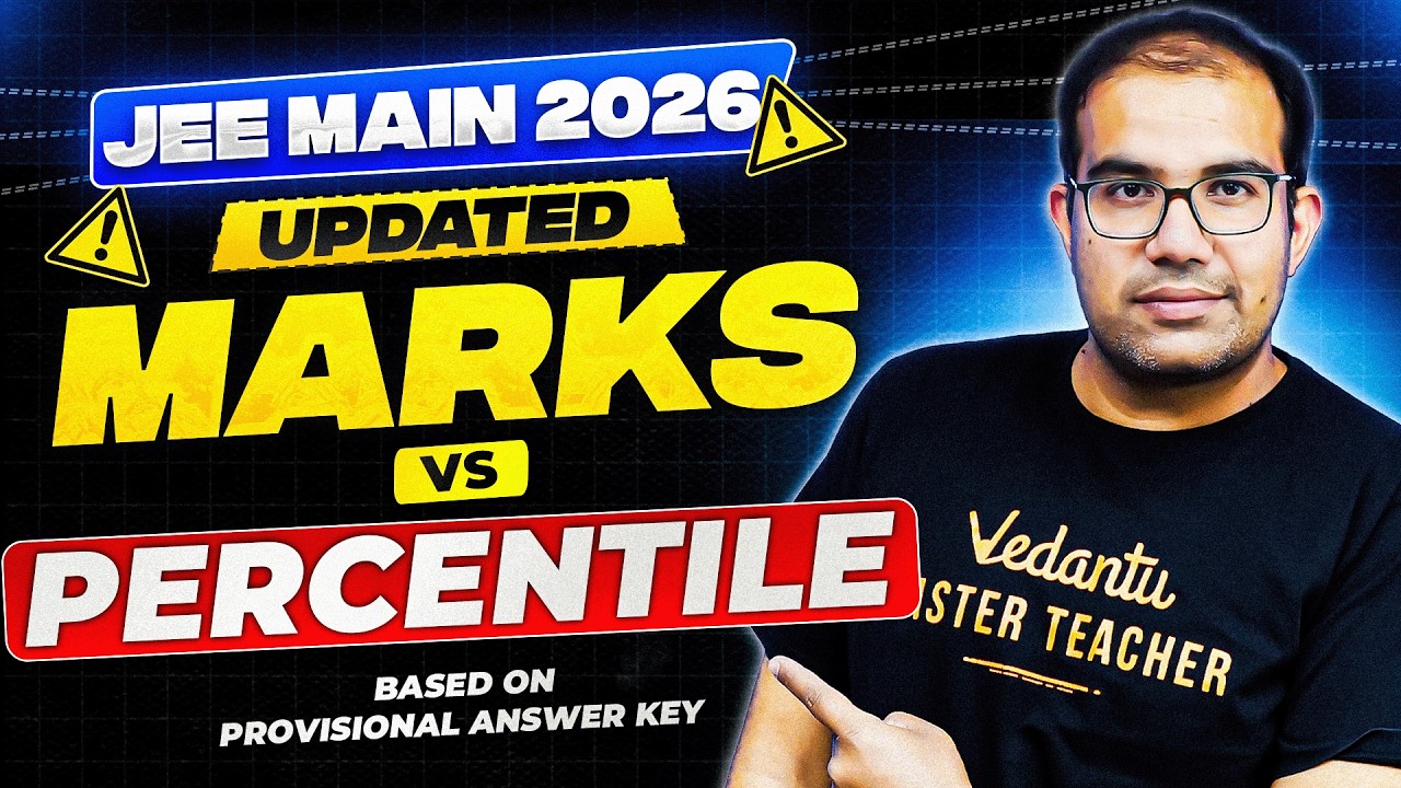 🚨 JEE Main 2026 | UPDATED Expected Marks Vs Percentile 🔥 | ALL SHIFTS | Vinay Shur Sir