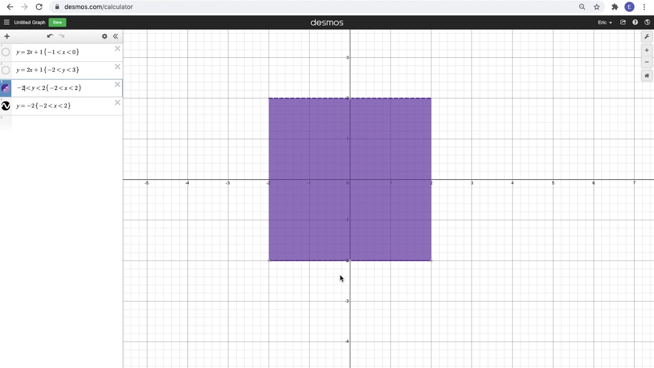 How to cut, position, make a line and shade a basic polygon using Desmos?