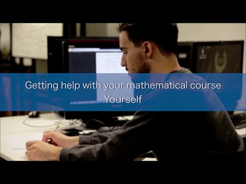 Getting help with your mathematical course: Yourself