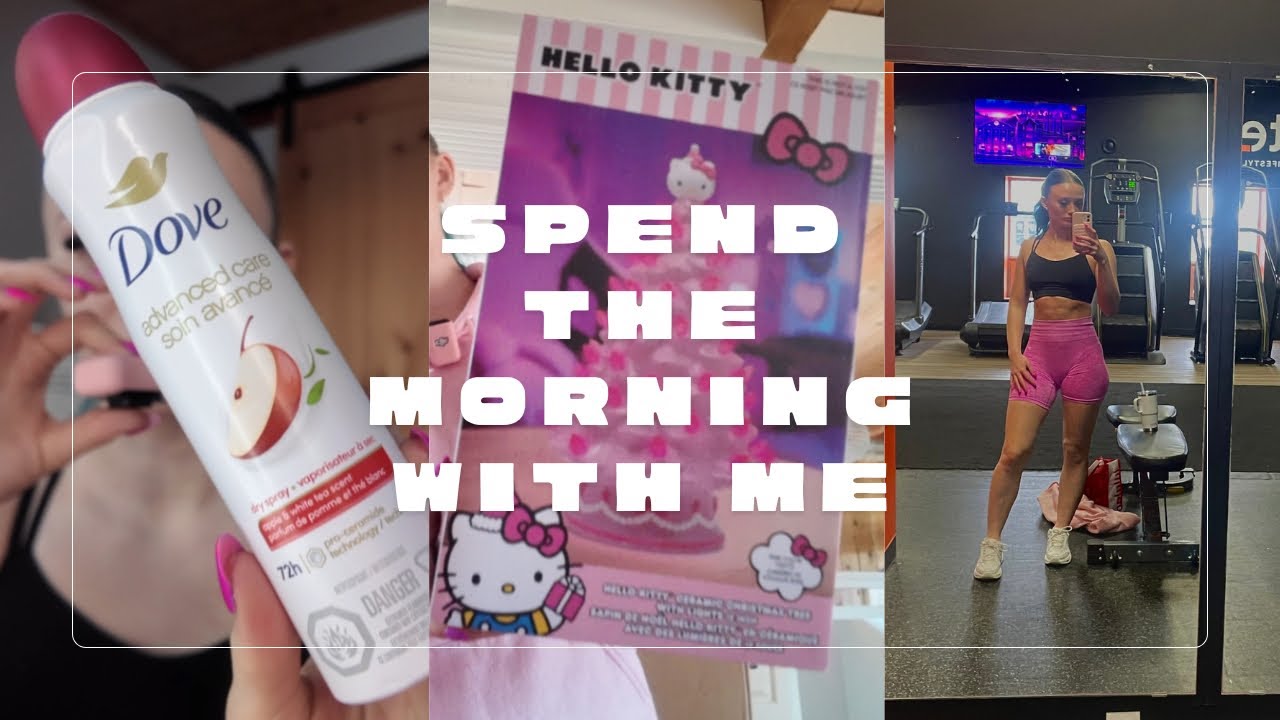 SPEND THE MORNING WITH ME || Girlie shopping haul🎀 + Light makeup tutorial💄+ More!
