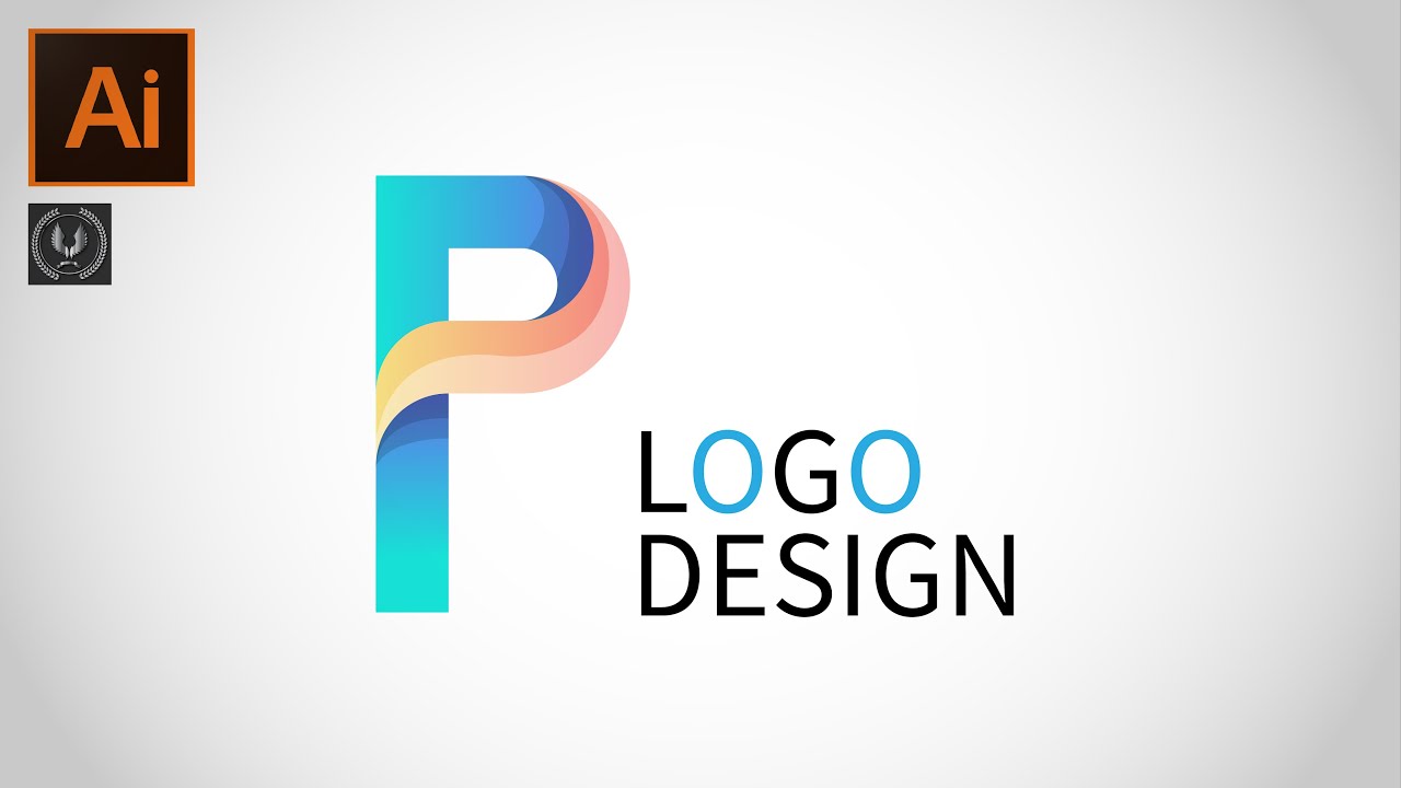 Adobe illustrator CC Tutorial - How to create a Modern Gradient Logo Design