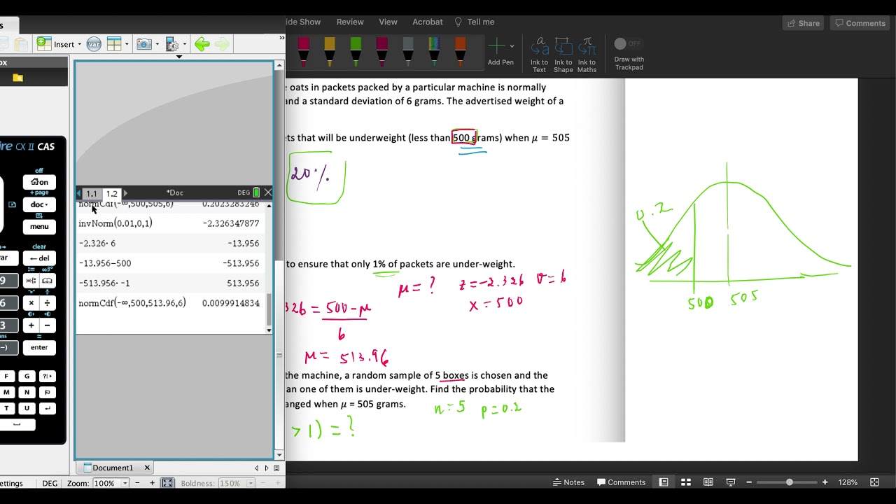 YR 12 Methods 16D Solving problems using the normal distribution