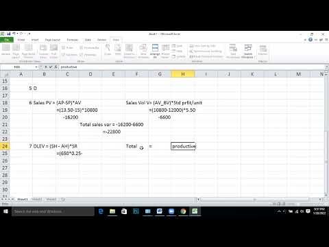 Standard costing Questions and Answers