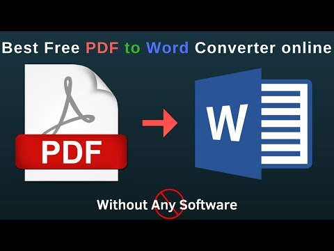 How to convert PDF to Word Online Unlimited Free Any Docs