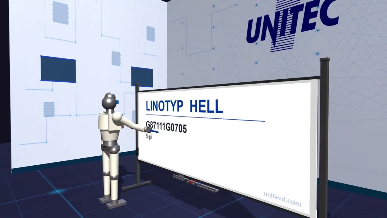 LINOTYP  HELL G87111G0705 - 5-pin connector type B52011705 - UNITEC-D