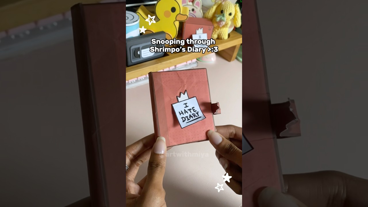 What If Shrimpo Had A Diary!? 🍤✨ #dandysworld #shrimpo #papercraft #dandysworldroblox #craftideas