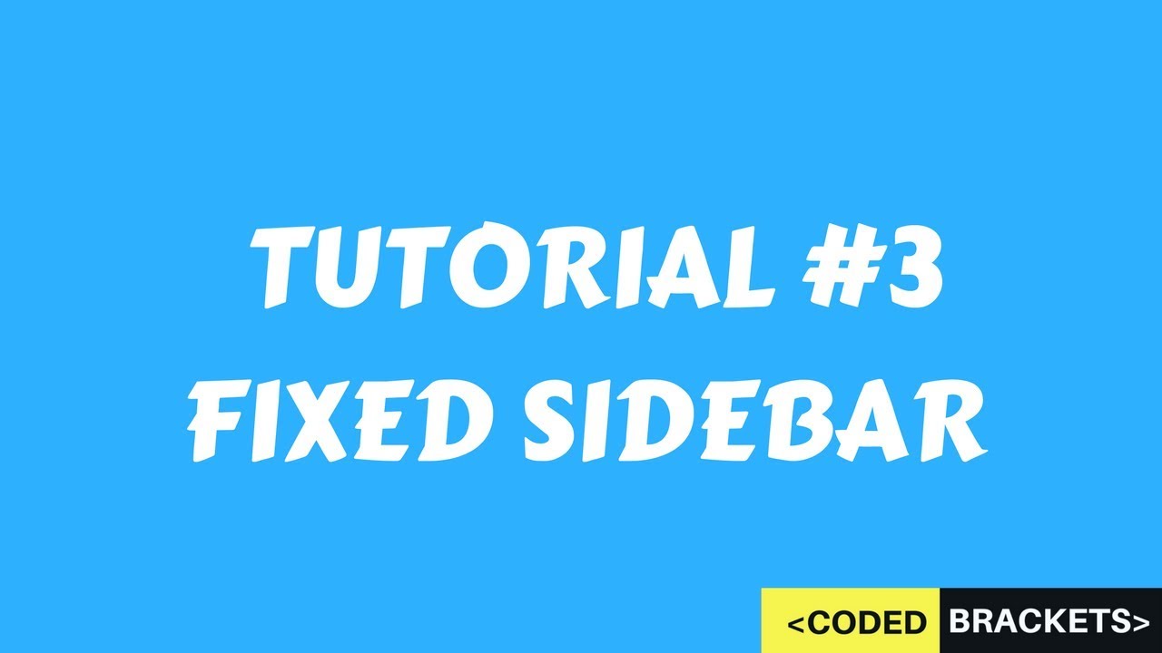 STICKY SIDEBAR USING HTML AND CSS WITH FLEXBOX