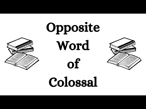 Opposite Word of Colossal in English | Colossal Opposite Word in English