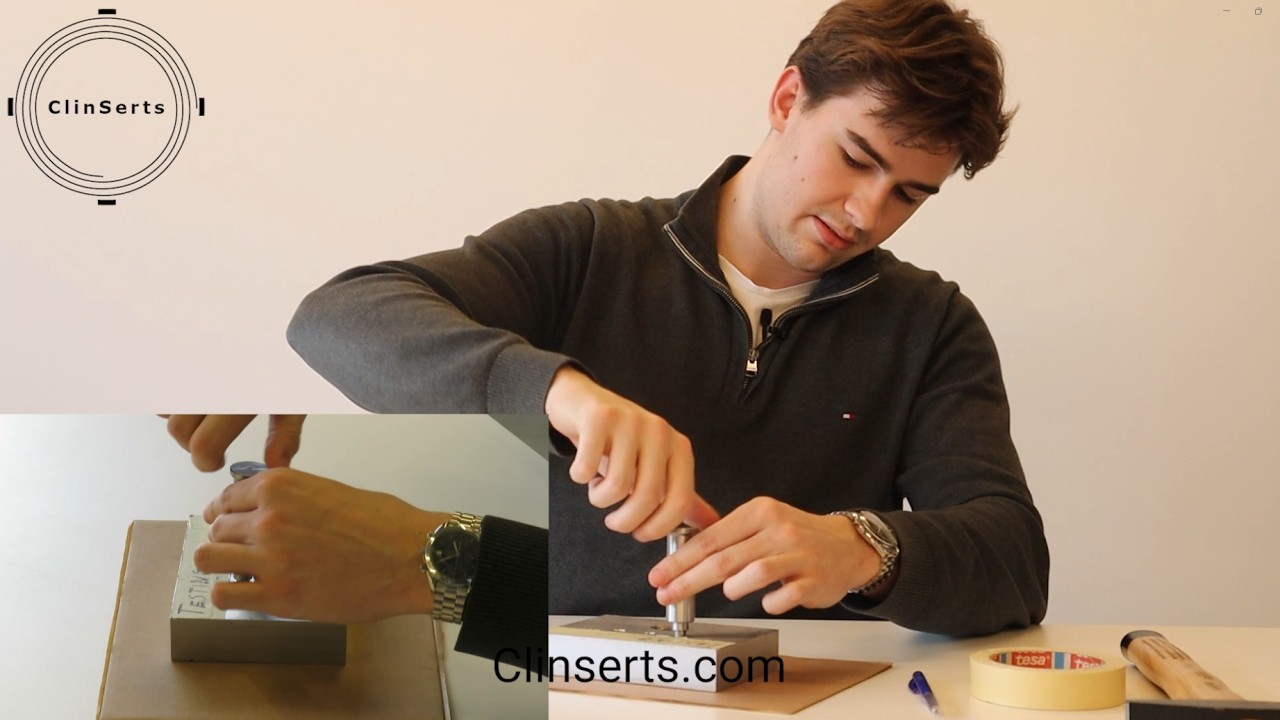 Clinserts® PRO-tool live demo showing the perfect installation for key locking inserts.