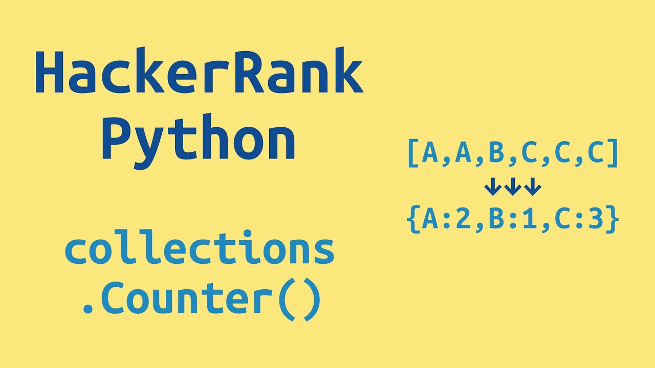 29. HackerRank Python Preparation - collections.Counter() - Challenge Solution