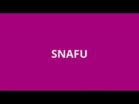 what is the meaning of SNAFU