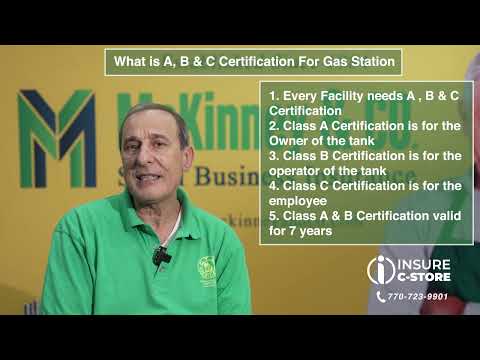 What is A, B C Certification For Gas Station