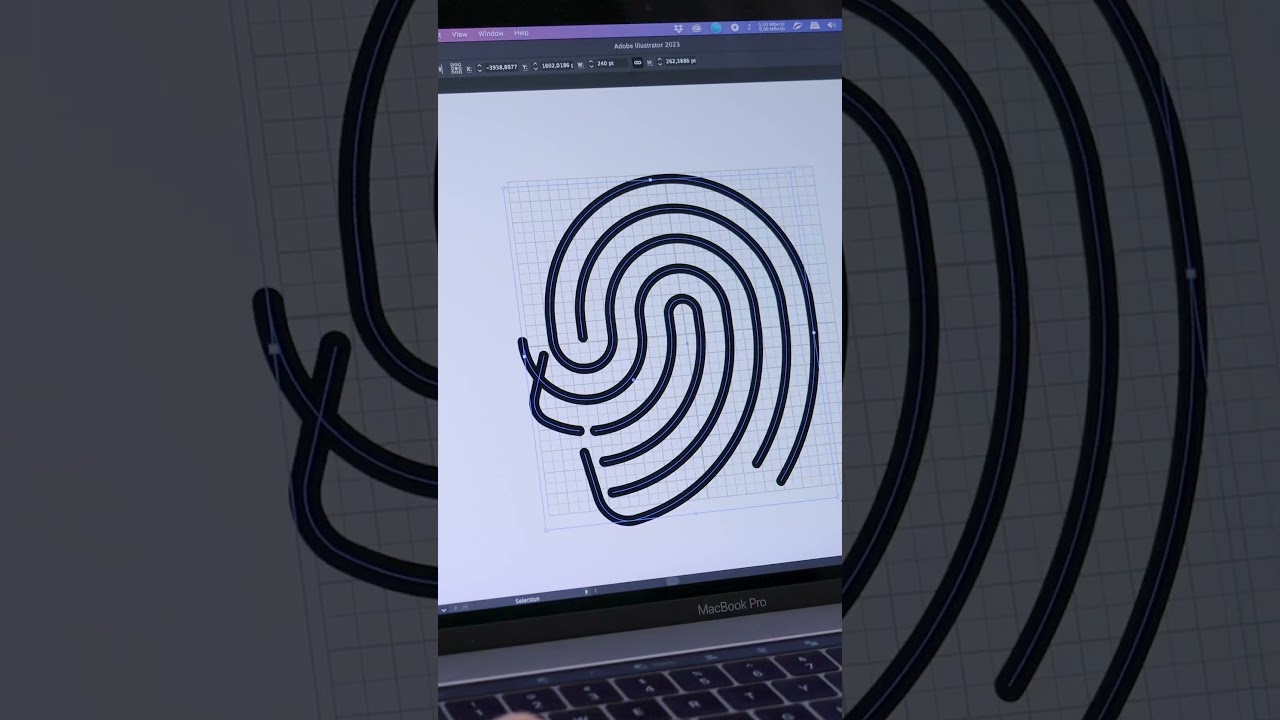 Logo Design Process Human Head and Fingerprint #logodesign #logomaker #logotype