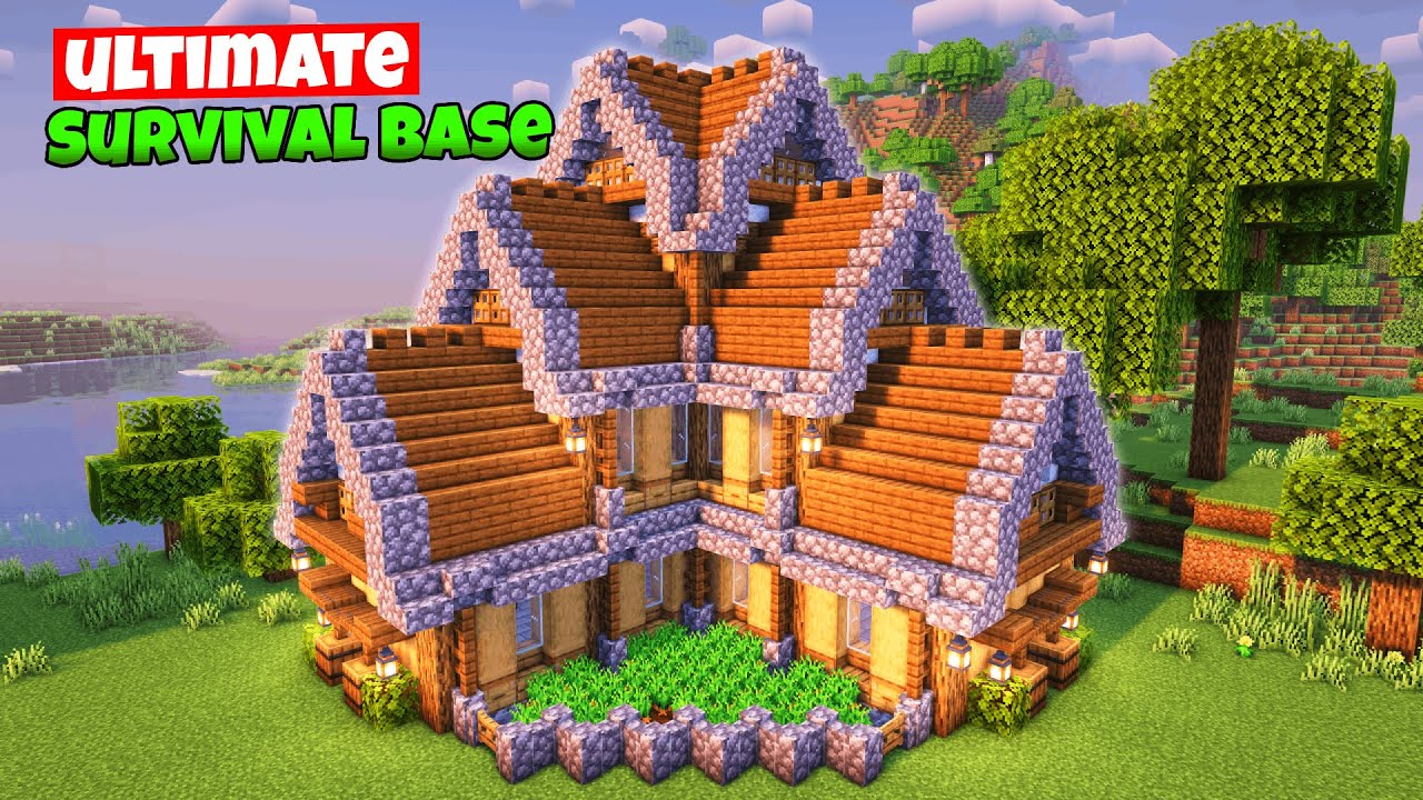 Minecraft Ultimate Survival Base Tutorial🛠️ - Minecraft Builders