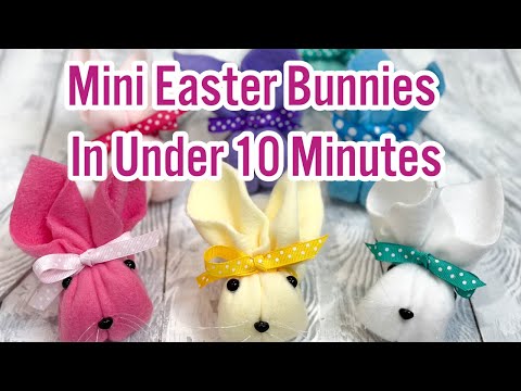 Easter Bunnies In Under 10 Minutes/Easter Craft/Easter Crafts to Sale