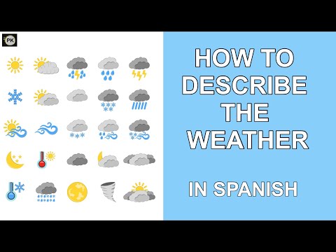 Spanish Lesson 15 - Learn HOW TO DESCRIBE THE WEATHER in SPANISH