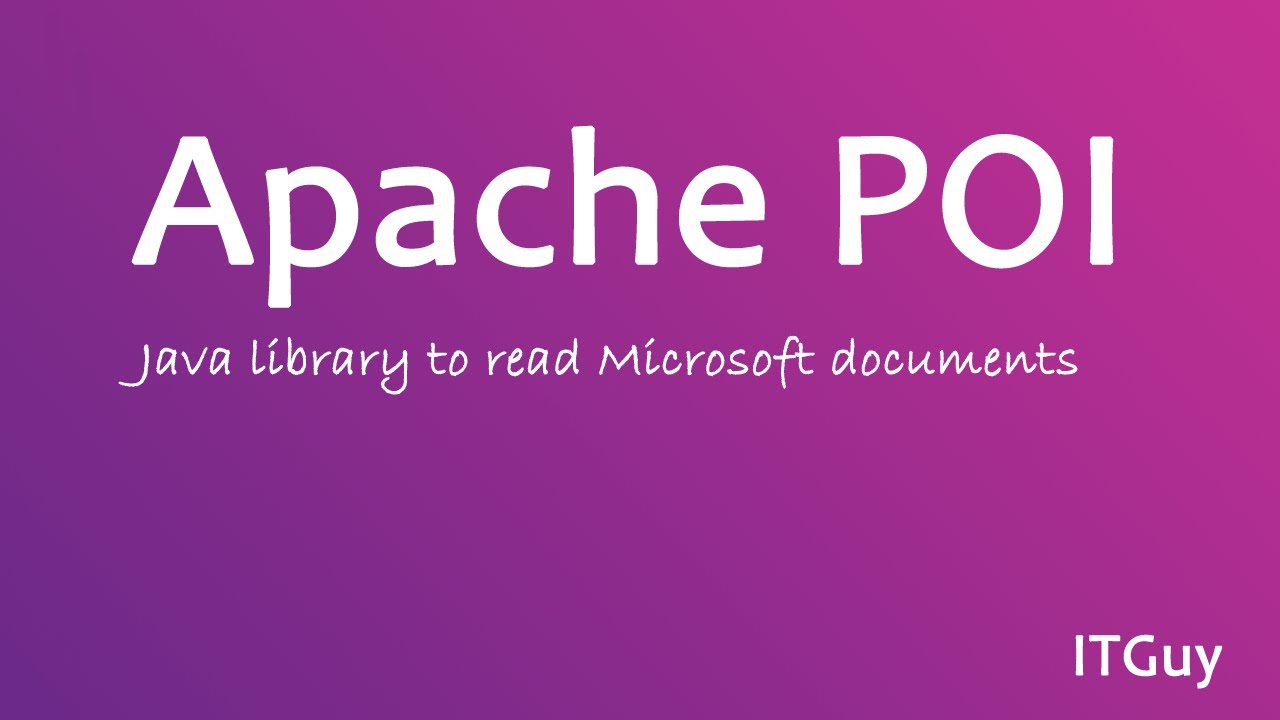 Java Tutorial | Apache POI Library | Lets Compete