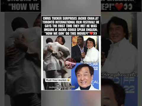 Reunited! ❤️ Chris Tucker surprises Jackie Chan at TIFF. #RushHourReunion