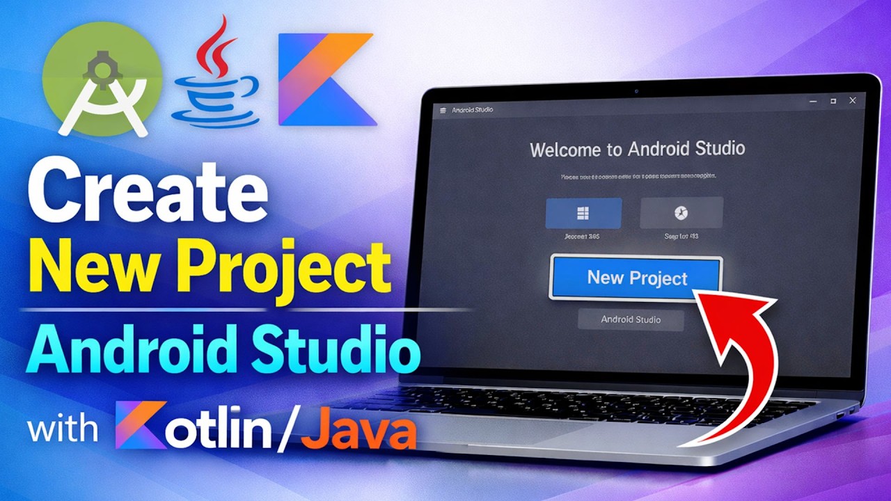 How to create new project in android studio | Java/Kotlin update 2026