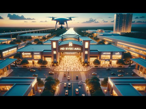 Discover Mid Rivers Mall from Above