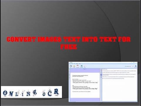 how to convert image, Scanned Document to text, Easy With Free Software