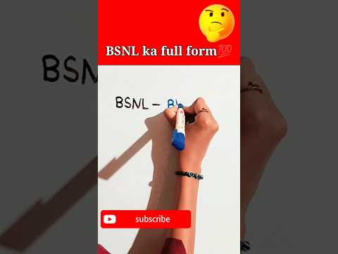 BSNL ka full form🤔|| Full form of BSNL #fullform #trending #shots
