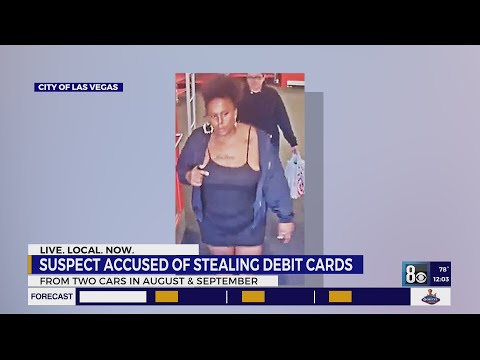 Las Vegas marshals ask for help identifying suspect accused of stealing debit cards from parked cars