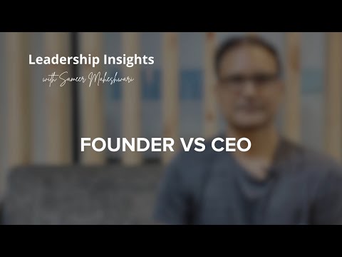 Founder vs CEO