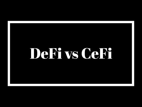How does Decentralized Finance differ from Centralized Finance?