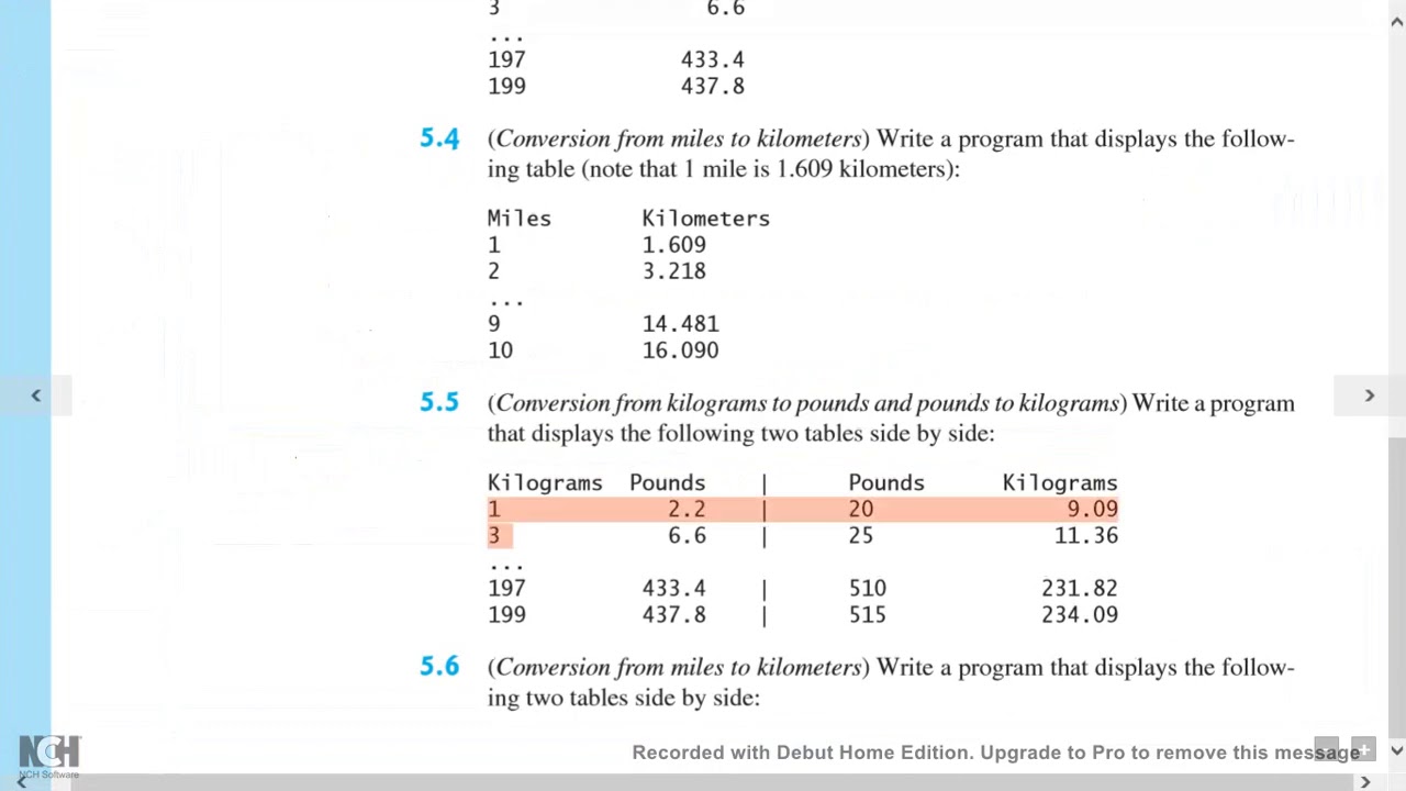Introduction To Java Programming   Exercise 5 5b