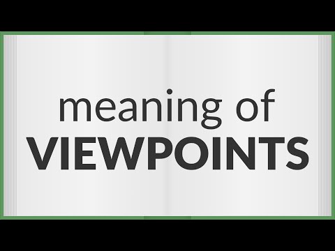 Viewpoints | meaning of Viewpoints
