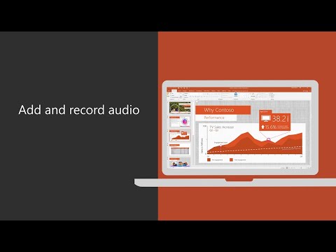 How to add and record audio in your PowerPoint presentation